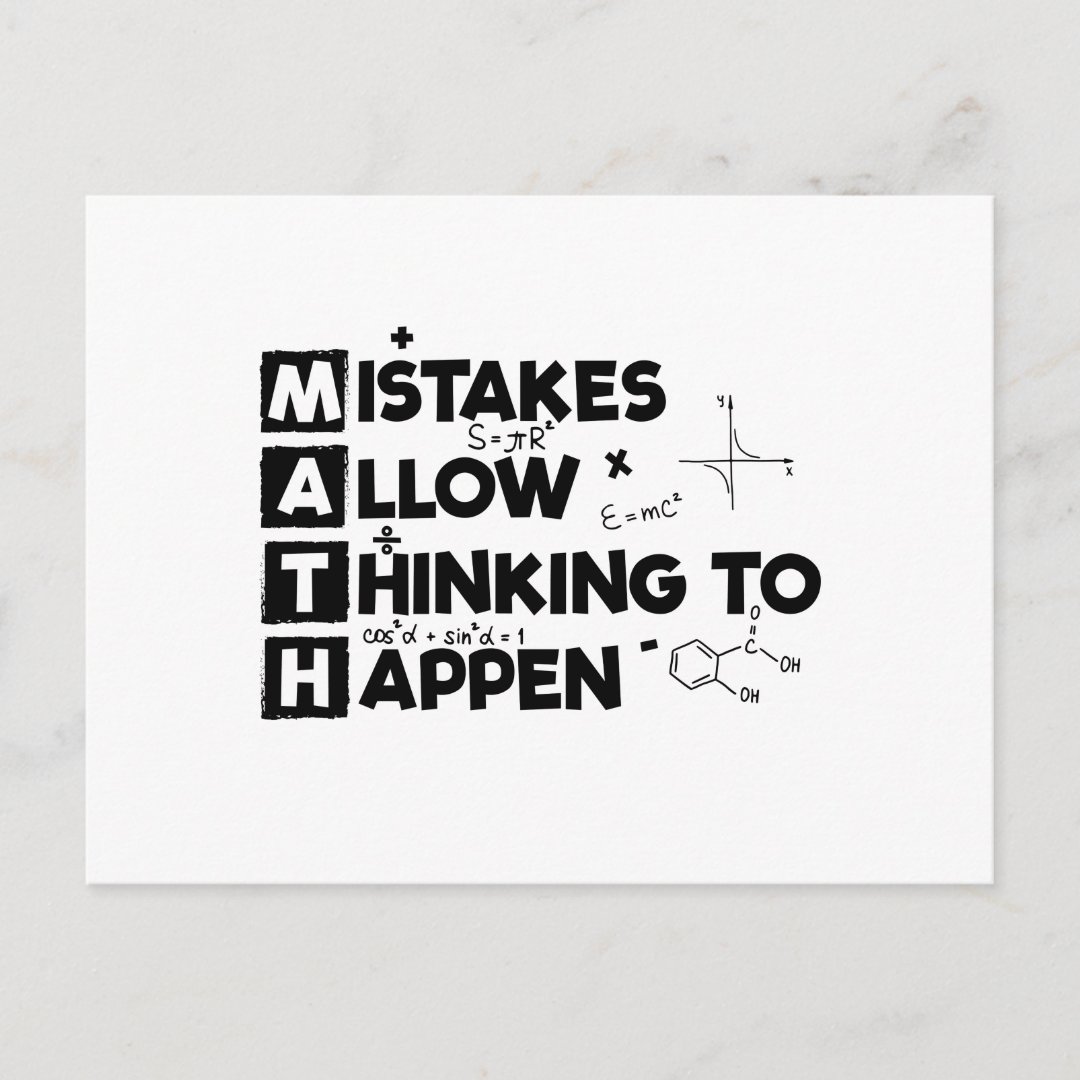 Mathematicians | Students Maths Mathematics Gift Postcard | Zazzle