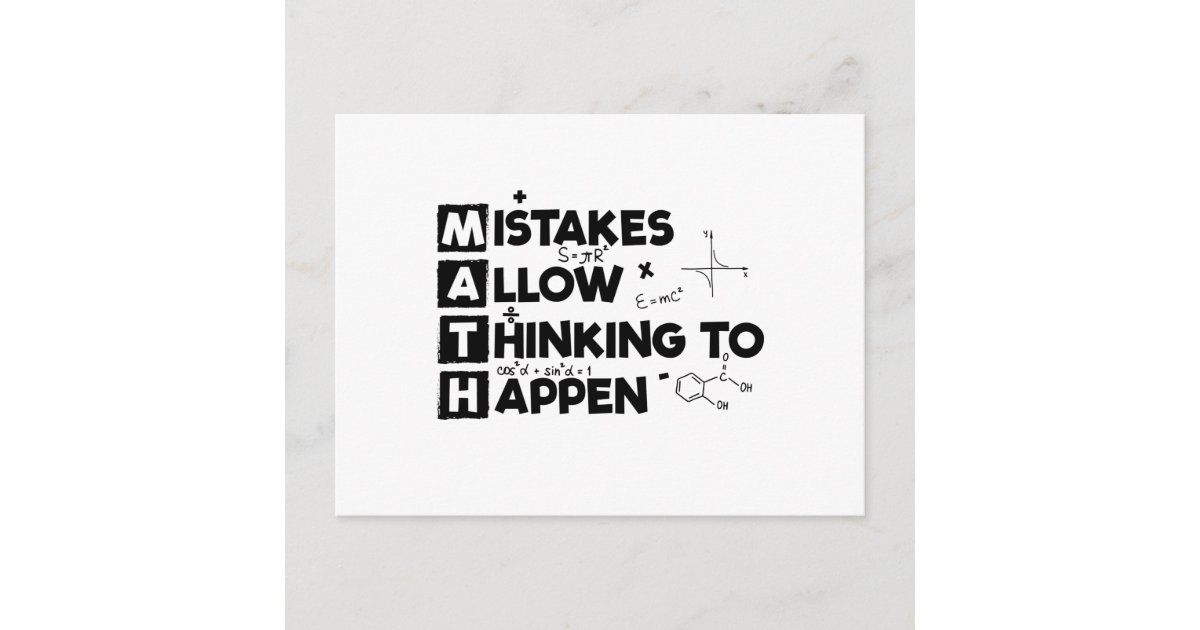 Mathematicians | Students Maths Mathematics Gift Postcard | Zazzle