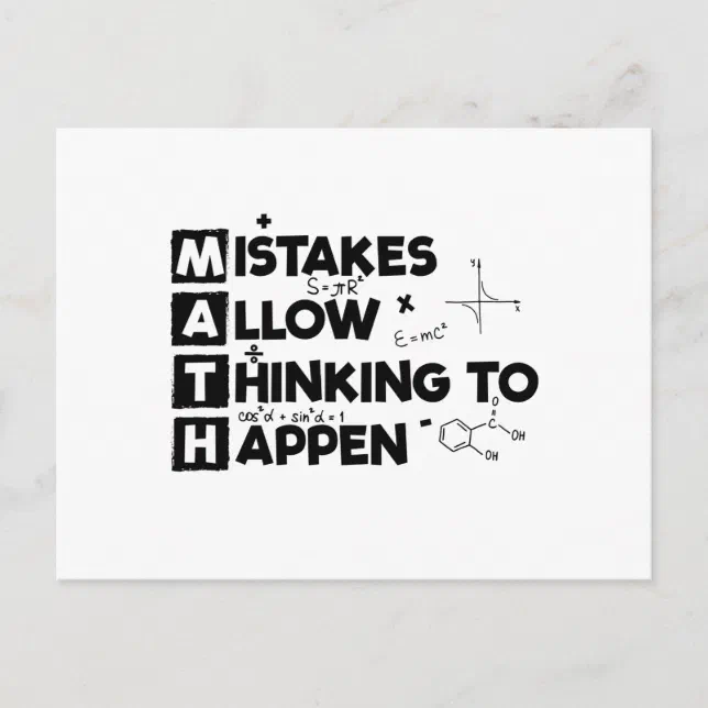 Mathematicians | Students Maths Mathematics Gift Postcard | Zazzle