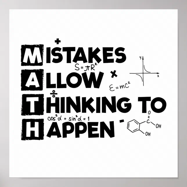 Mathematicians | Students Maths Mathematics Gift Poster | Zazzle