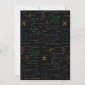 Mathematics Equations Math Formulas Birthday Invitation | Zazzle