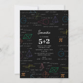 Mathematics Equations Math Formulas Birthday Invitation | Zazzle