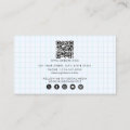 Mathematics Teacher Tutor Graph Teacher QR Code Business Card | Zazzle