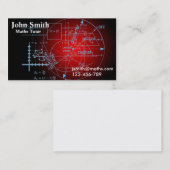 Mathematics tutor or teacher stylish advanced math business card | Zazzle