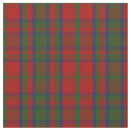 Watson Tartan Print Fabric | Zazzle