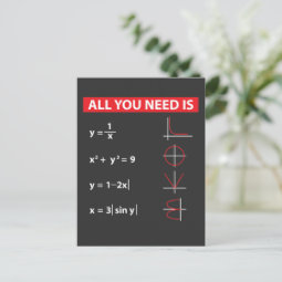 Maths Algebra Mathematics Teacher Gift Idea Postcard | Zazzle