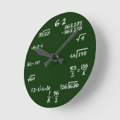 Maths and Physics Wall Clock | Zazzle