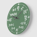 Maths Mathematical Equations Clock Version Two | Zazzle