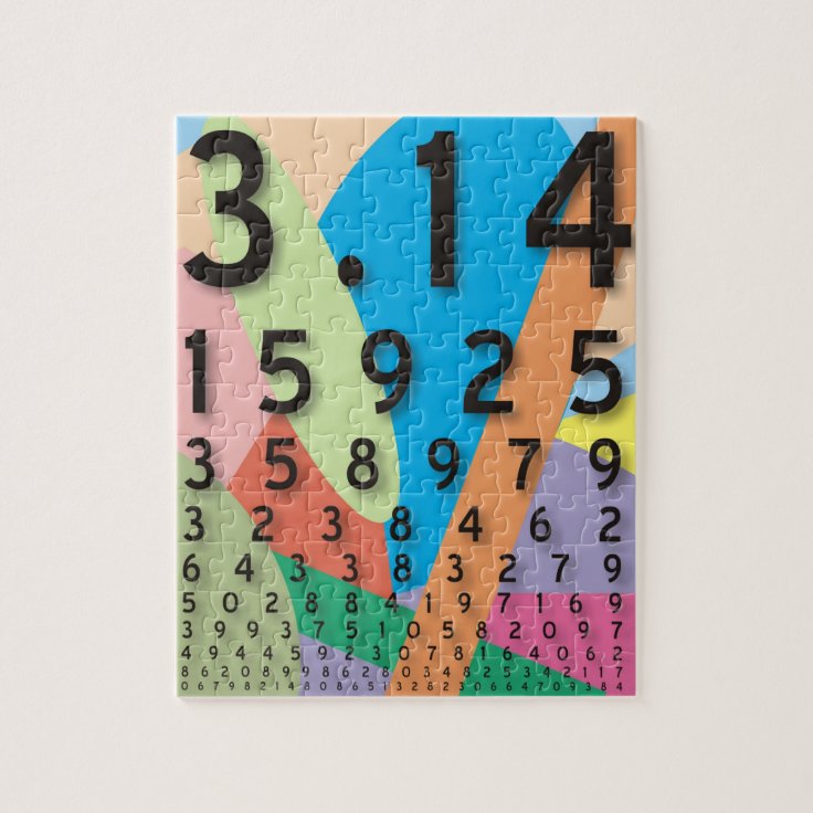 Maths: the colorful mathematical constant of Pi Jigsaw Puzzle | Zazzle