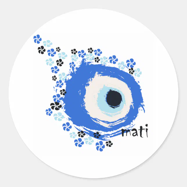 MATI CLASSIC ROUND STICKER | Zazzle