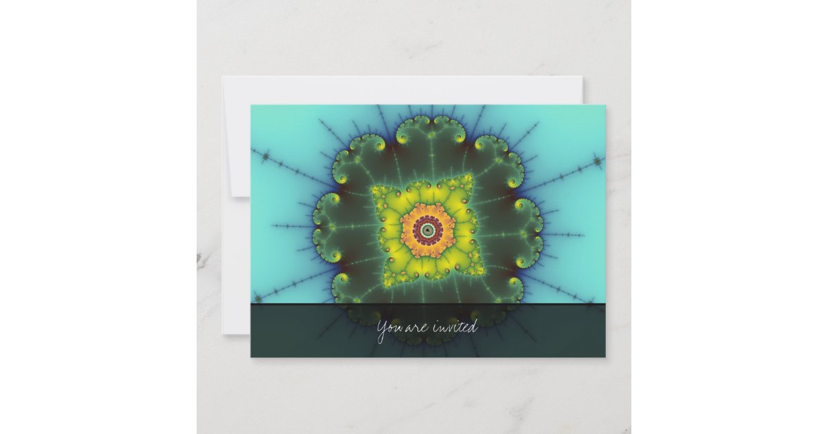 Matilda 1 - Fractal Art Invitation | Zazzle