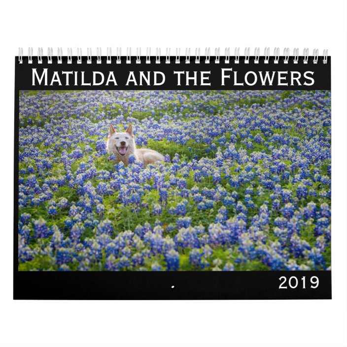Matilda and the Flowers 2019 Calendar | Zazzle.com