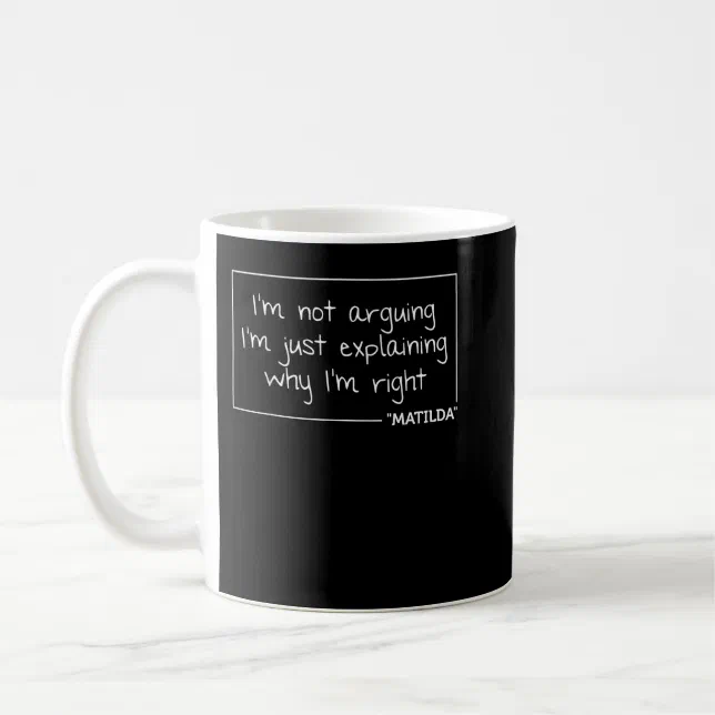 MATILDA Quote Personalized Name Funny Birthday Gif Coffee Mug | Zazzle