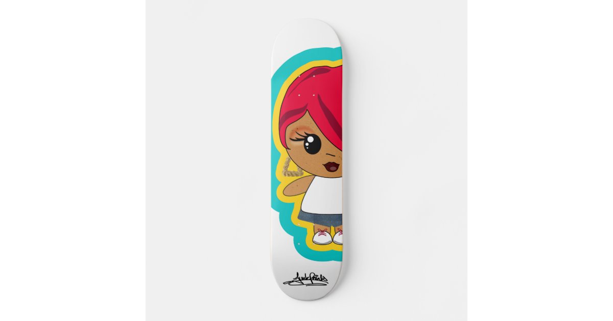 MATILDA RED HEAD SKATEBOARD DECK | Zazzle