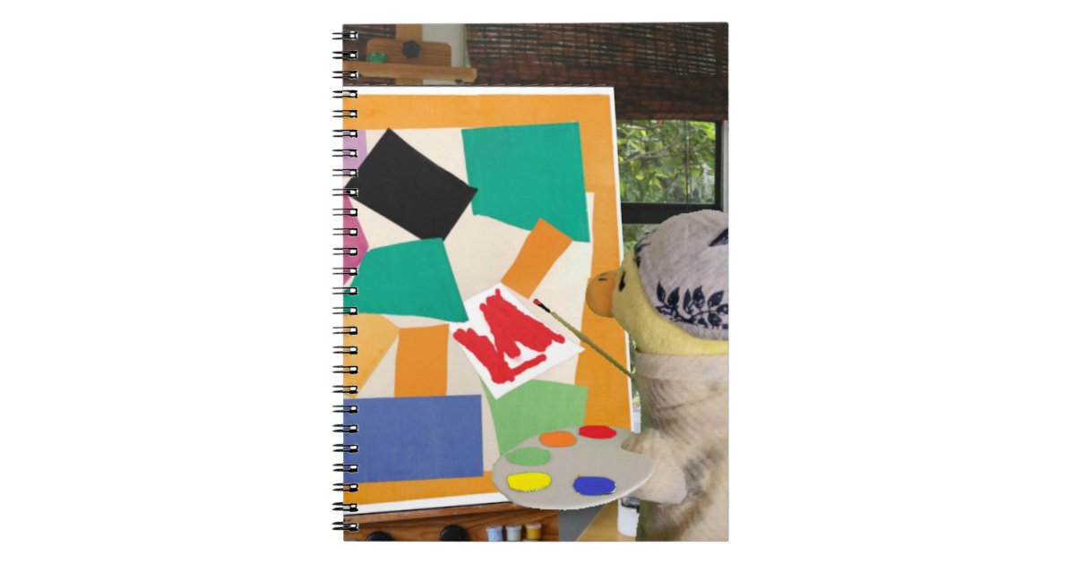 Matisse The Snail in oil by Danny Duck Poster Notebook | Zazzle