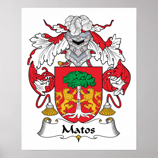 Matos Family Crest Poster | Zazzle