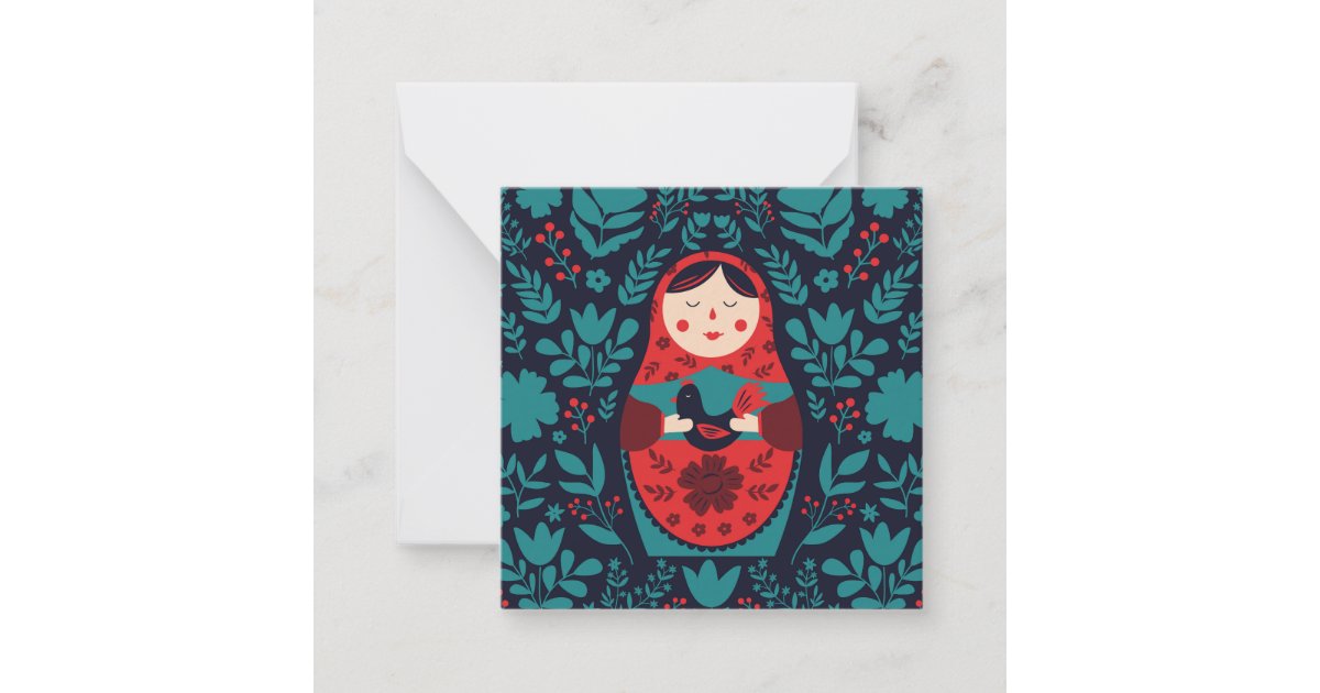 Matreshka Note Card | Zazzle