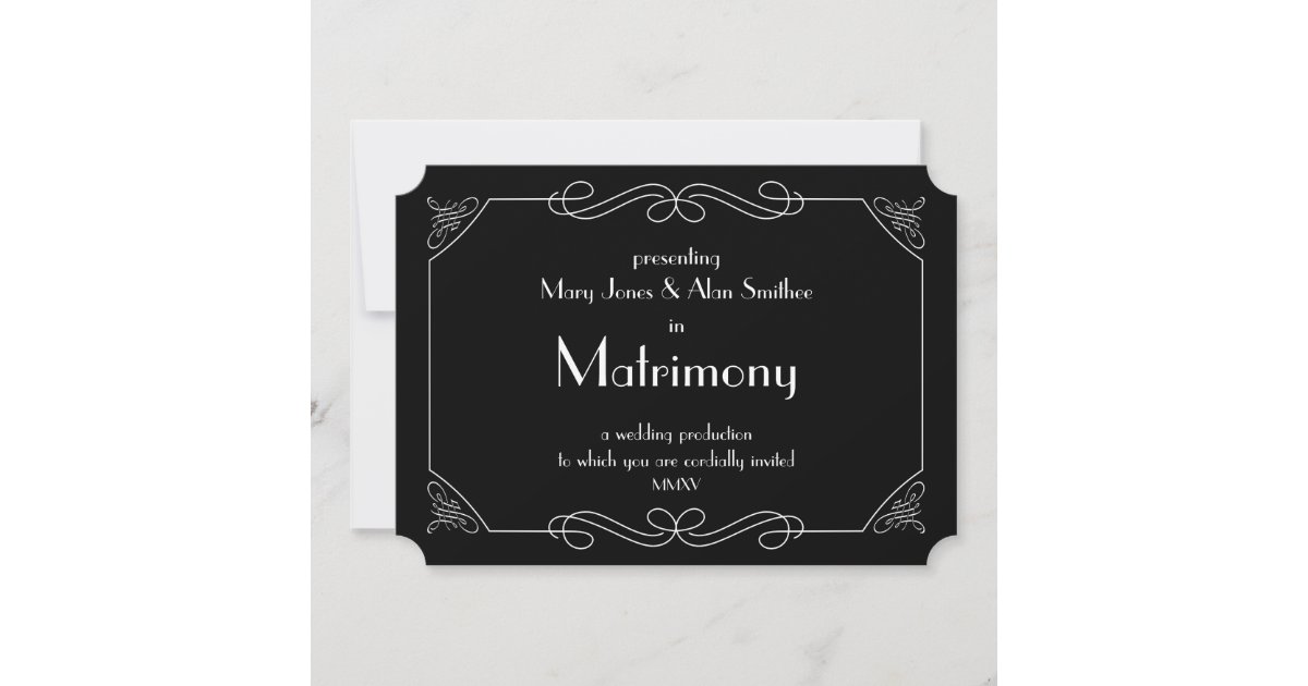 Matrimony Invitation | Zazzle