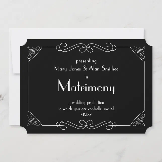 Matrimony Invitation | Zazzle