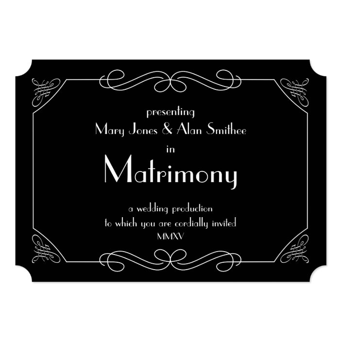 Matrimony Invitation | Zazzle.com