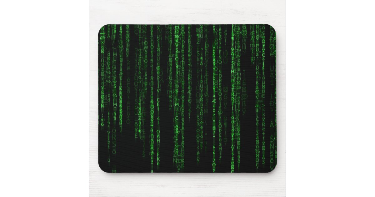 Matrix code mouse pad | Zazzle