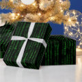 Matrix code wrapping paper | Zazzle