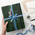 Matrix code wrapping paper | Zazzle