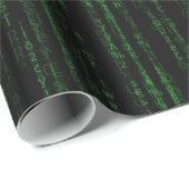 Matrix code wrapping paper | Zazzle
