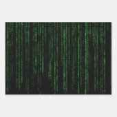 Matrix code wrapping paper sheets | Zazzle