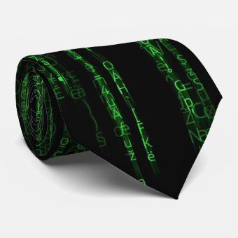 Matrix Neck Tie | Zazzle