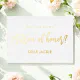 Matron of Honor Gold White Proposal Foil Invitation | Zazzle