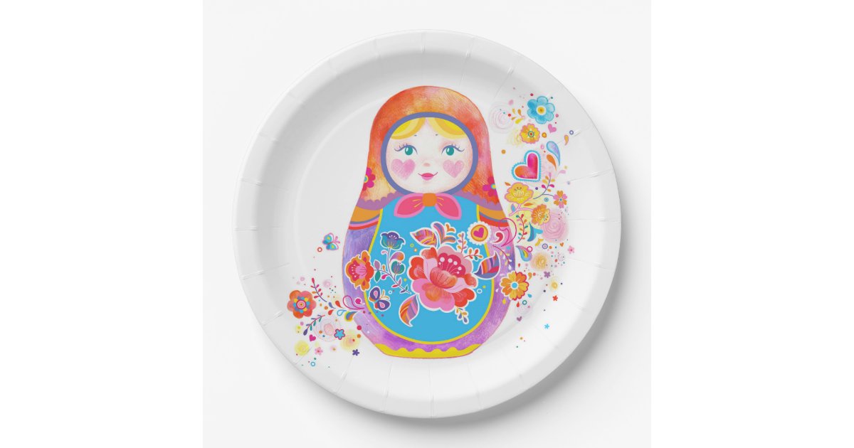 Matryoshka Paper Plates | Zazzle
