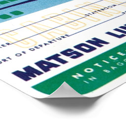 Matson Oceanic Line Poster | Zazzle