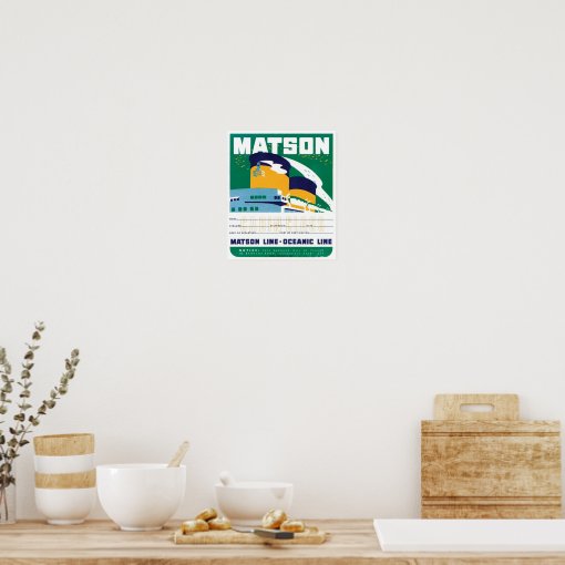 Matson Oceanic Line Poster | Zazzle