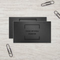 matte black business card | Zazzle