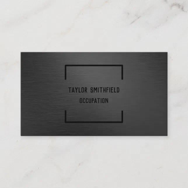 matte black business card | Zazzle