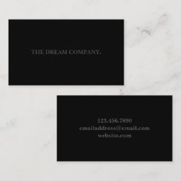 Matte Black Business Card | Zazzle