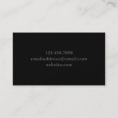 Matte Black Business Card | Zazzle