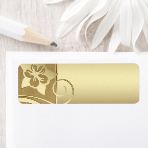 Matte gold labels | Zazzle