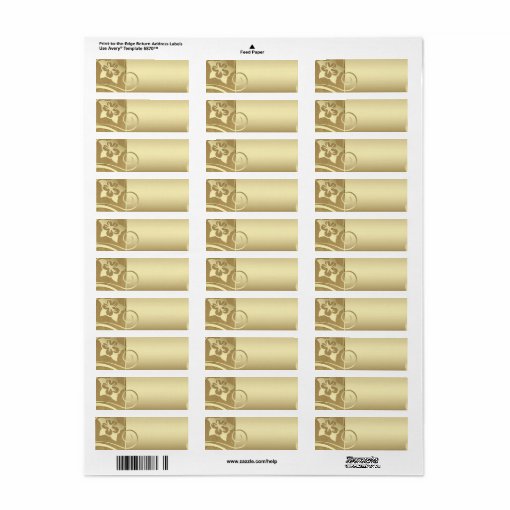 Matte gold labels | Zazzle