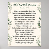 Matte Poster What God Hath Promised | Zazzle