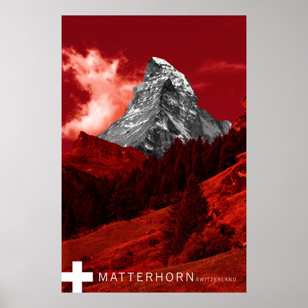 matterhorn switzerland poster | Zazzle