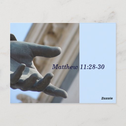 Matthew 11 28 30 Scripture Memory Card | Zazzle