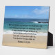 Matthew 25:35,36 For I was hungry and you gave me Plaque | Zazzle