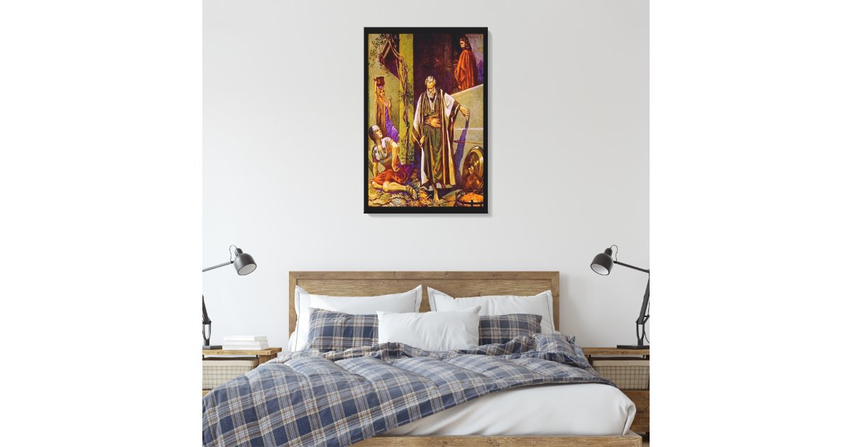 Matthew 26:69-75 Peter Denies Jesus Canvas | Zazzle