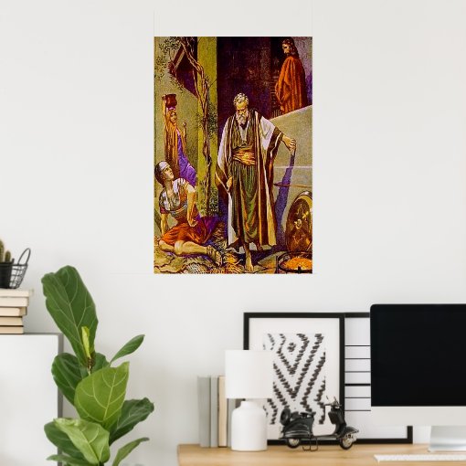 Matthew 26:69-75 Peter Denies Jesus poster | Zazzle