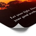 Matthew 5 14-16 You are the Light of the World Poster | Zazzle