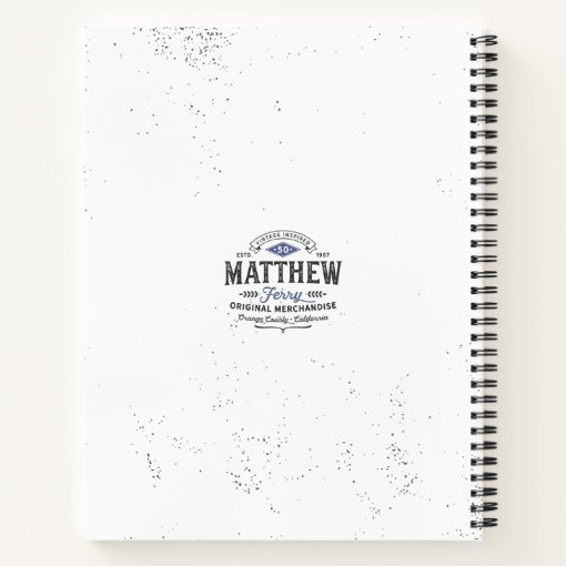 Matthew Ferry Words of Wisdom Notebook | Zazzle