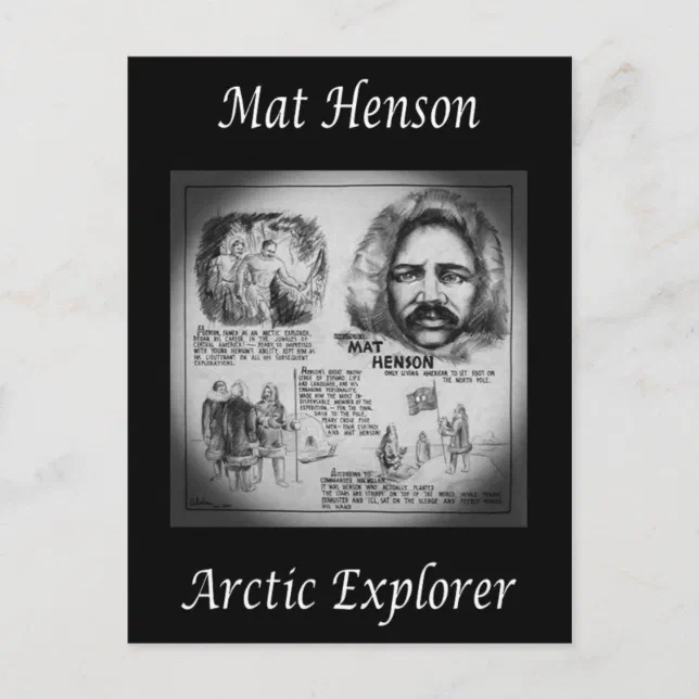 Matthew Henson ~ African-American Arctic Explorer~ Postcard | Zazzle