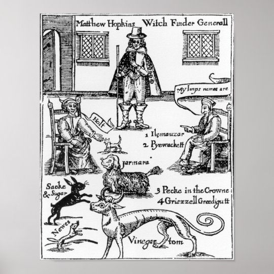 Matthew Hopkins, the Witchfinder General Poster | Zazzle.com